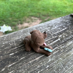 Valentines Chocolate Labrador Conversation Hearts Polymer Clay Hand ...