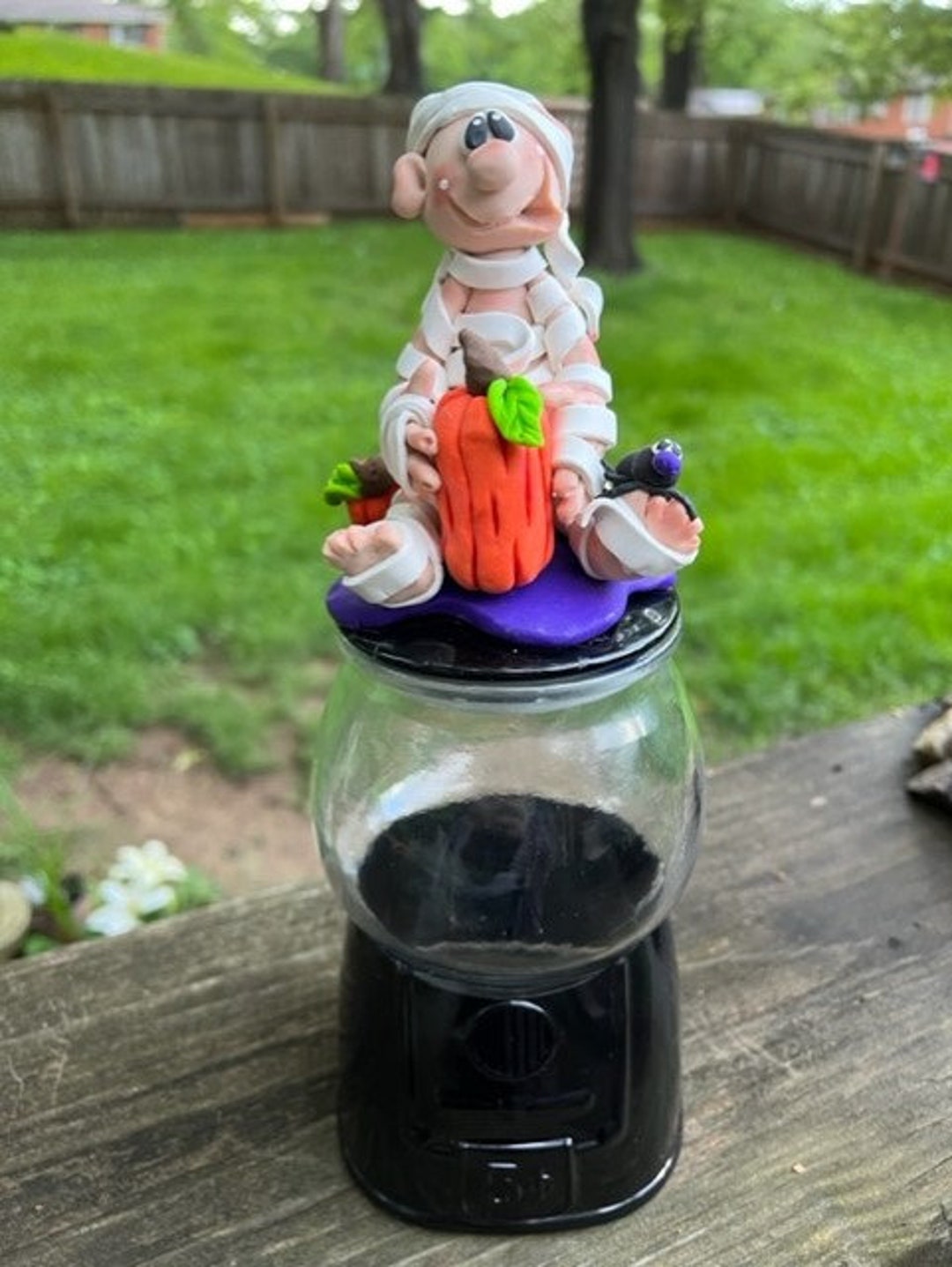 Hand Sculpted Polymer Clay Mummy Treat Jar - Etsy