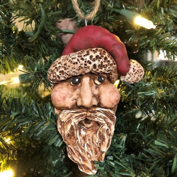 Clay Face Santa - Etsy