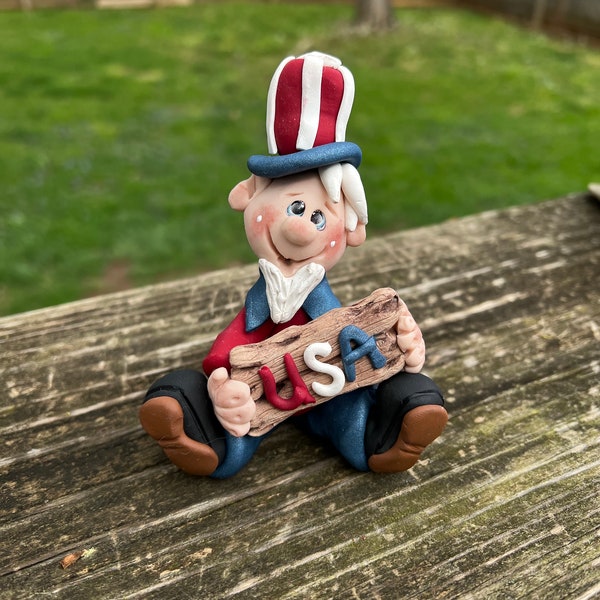 Uncle Sam Figurine - Etsy