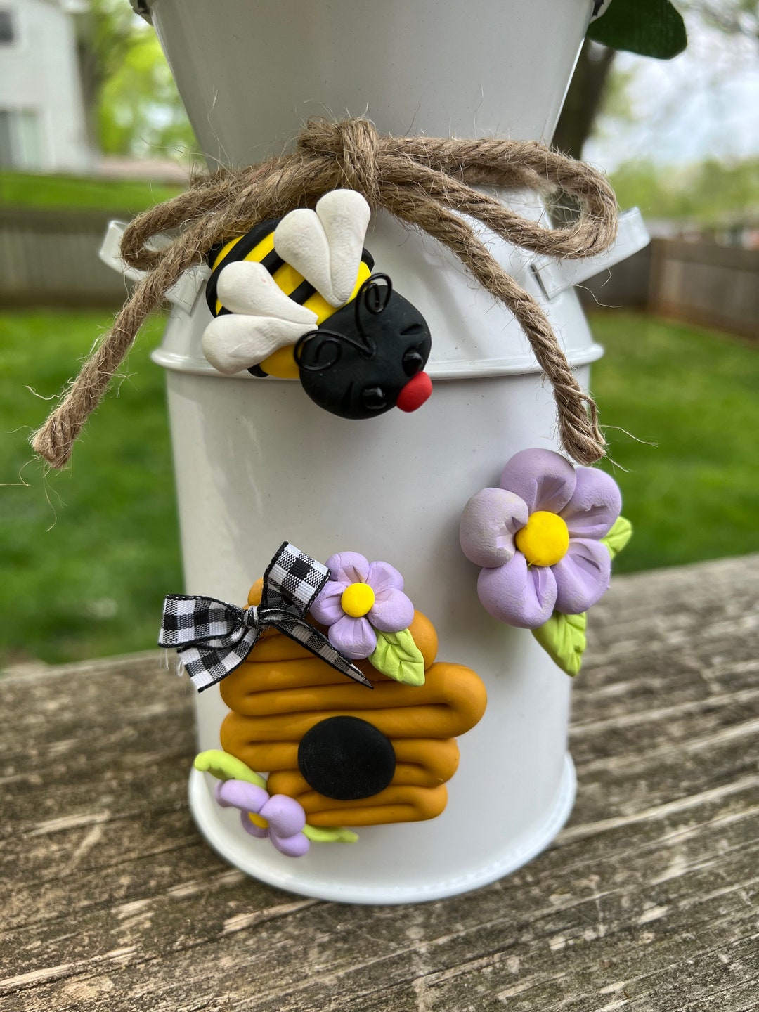 Beehive Magnets (set of Three) Hand Sculpted Polymer Clay, Bee Lover ...