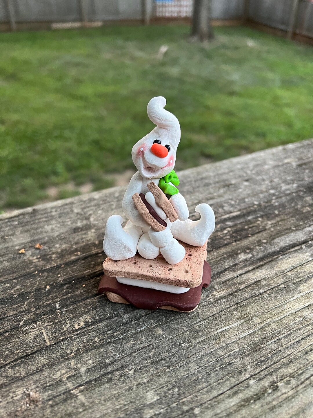 Halloween Smores Ghost Polymer Clay Home Tiered Tray Decor - Etsy