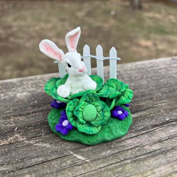 Polymer Clay Bunny - Etsy