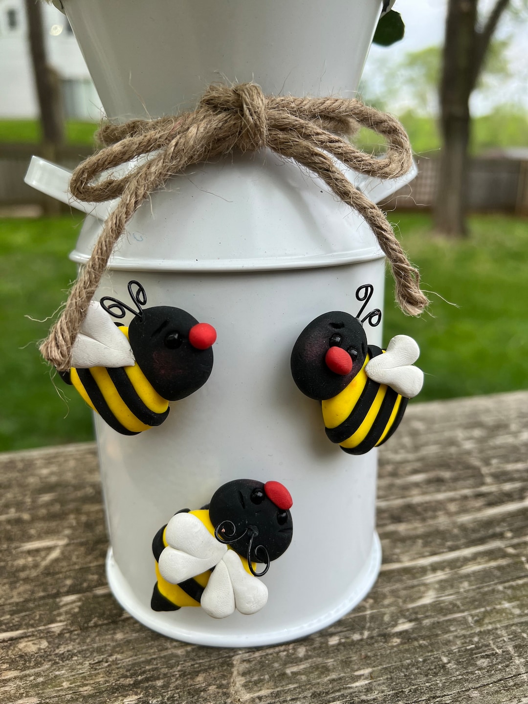 Bee Magnets (set of Three) Hand Sculpted Polymer Clay, Bee Lover, Gift ...