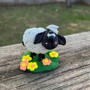Hand Sculpted Polymer Clay Sheep - Etsy