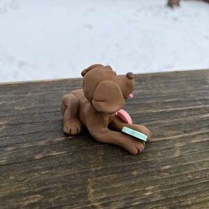 Valentines Chocolate Labrador Conversation Hearts Polymer Clay Hand ...