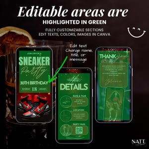 Animated Sneaker Party Birthday Invitation, DIY Nike Sneaker Bash Video ...