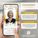 Digital Funeral Invitation, Animated Canva Template, Editable Memorial ...