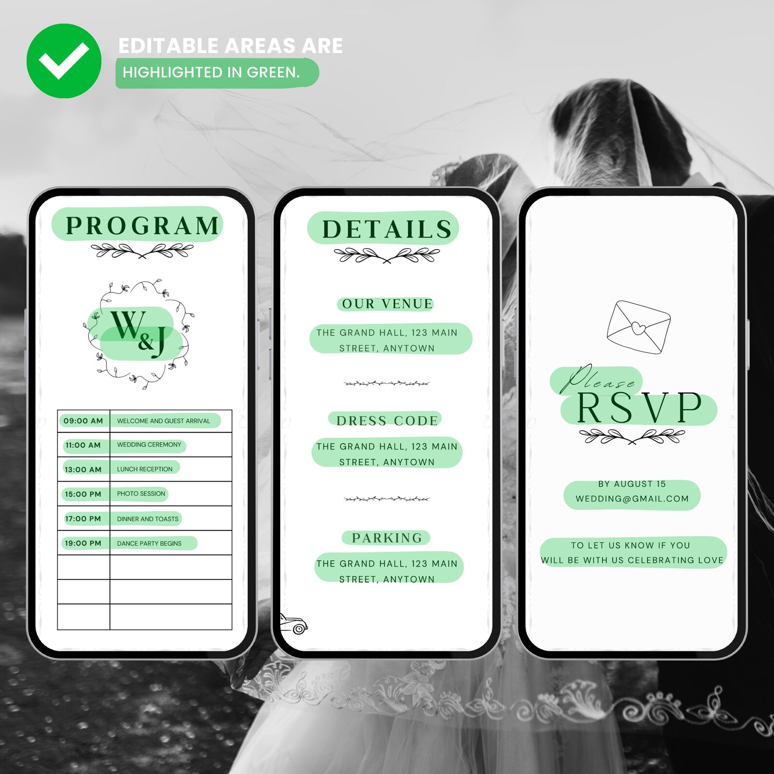 Modern Wedding Video Invitation, Animated Video Wedding Invite ...