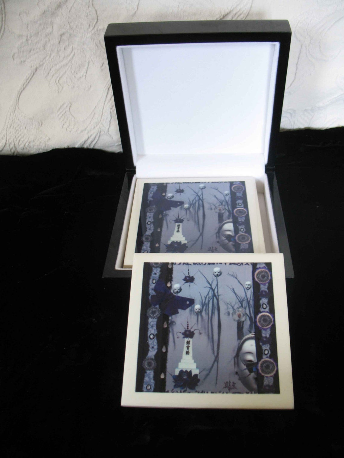 Edge of Midnight, the Complete Coaster and Container Set - Etsy