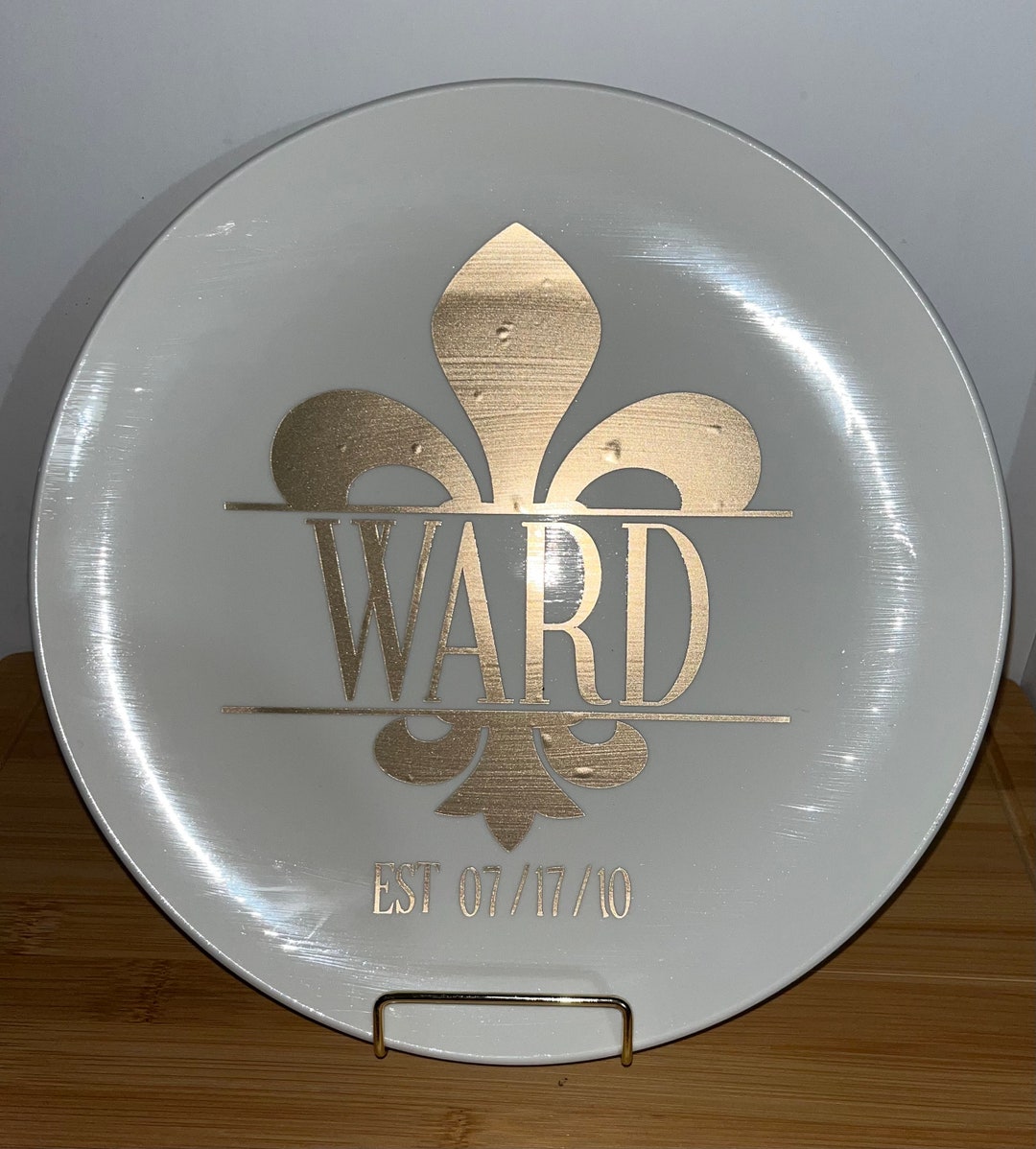 Monogrammed Plate - Etsy