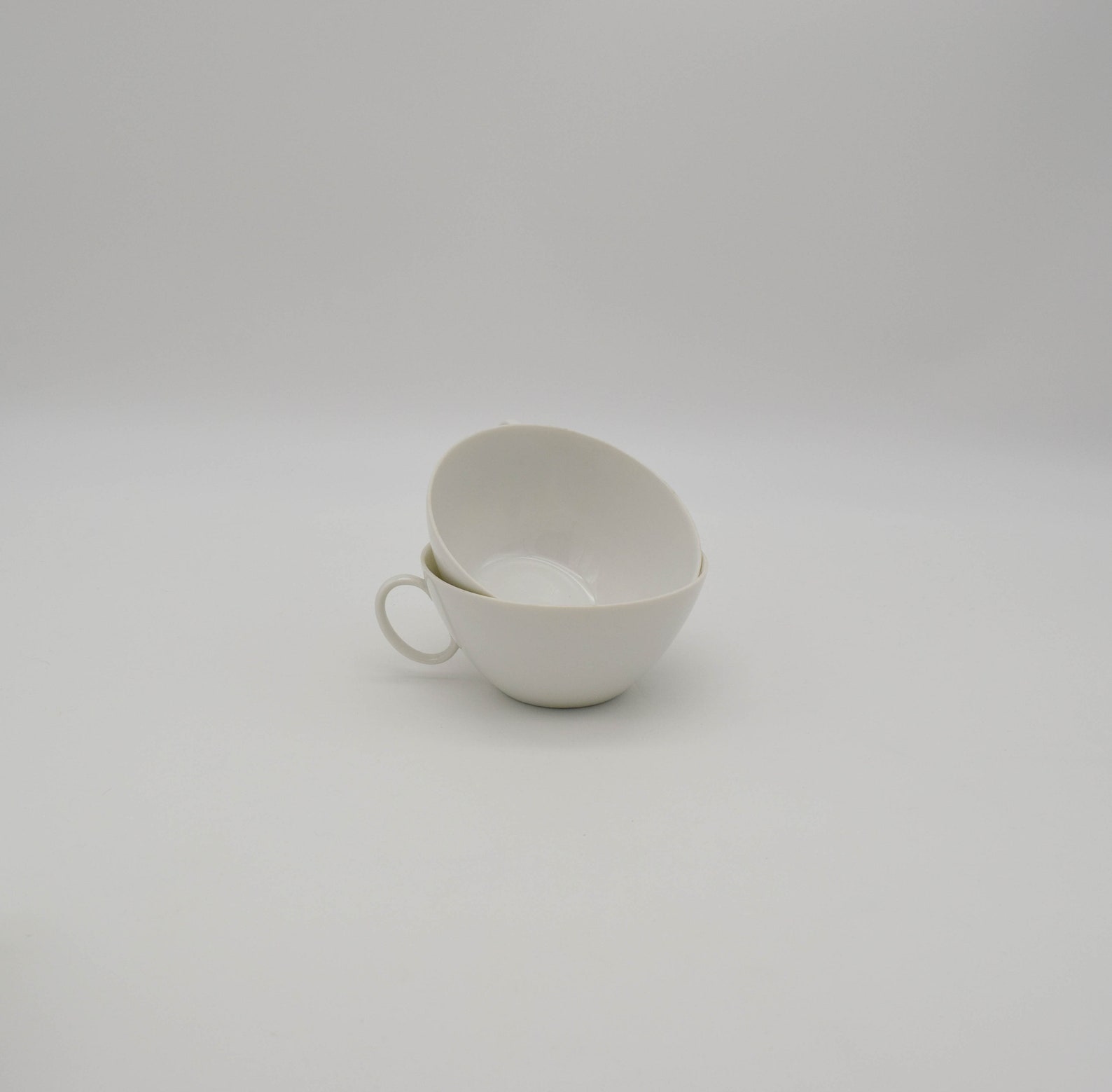 Vintage Thomas Germany White Porcelain Tea Cup Set Set of 4 | Etsy