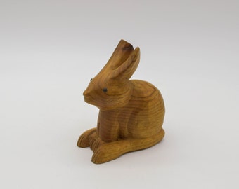 Wooden Carved Rabbit - Etsy
