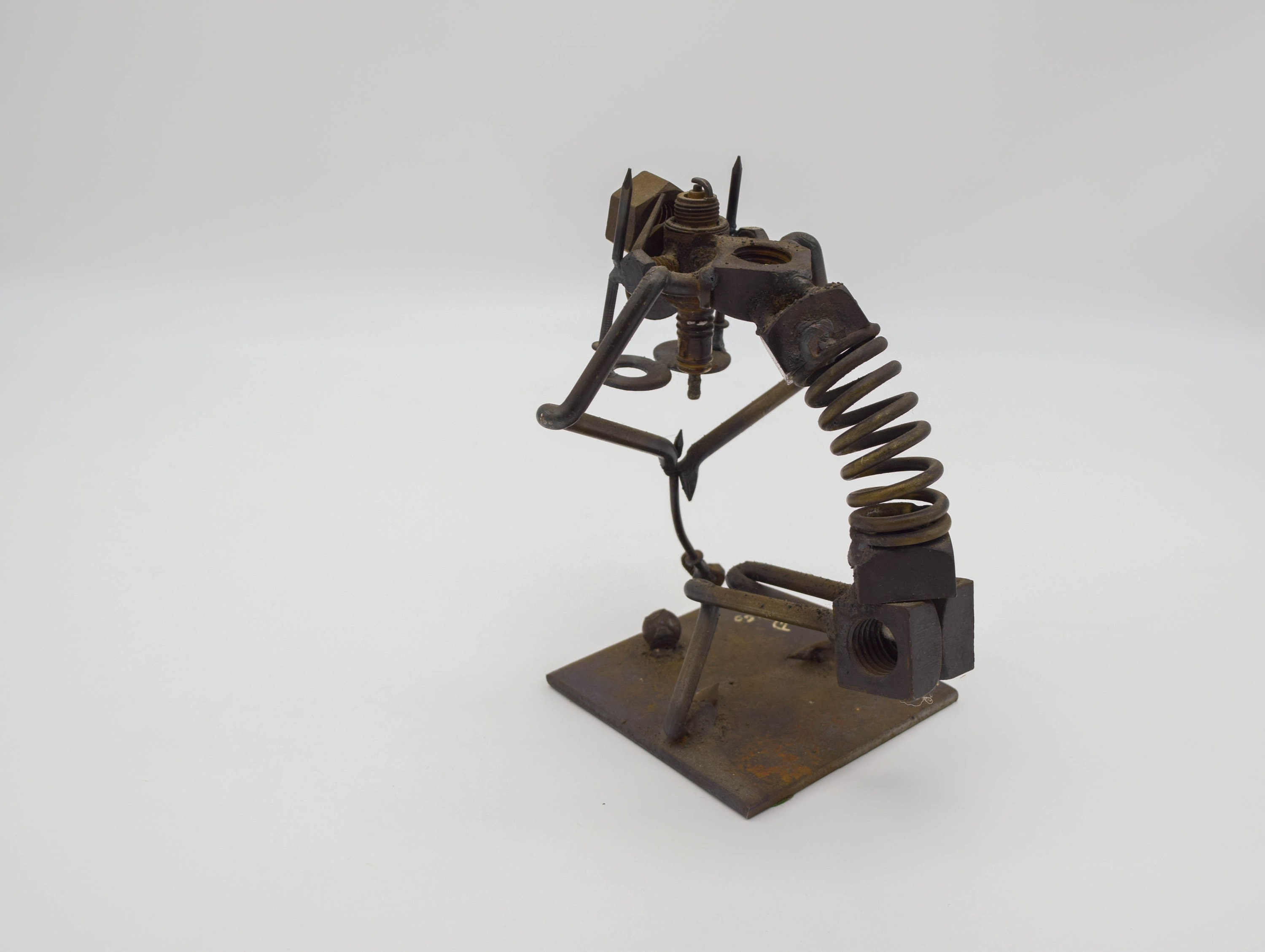 Vintage Nuts and Bolts scrap metal sculpture by John Duffy | Etsy