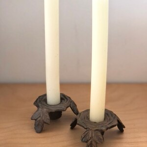 Vintage Cast Iron Roses Candle Holders Made in Japan Vintage - Etsy