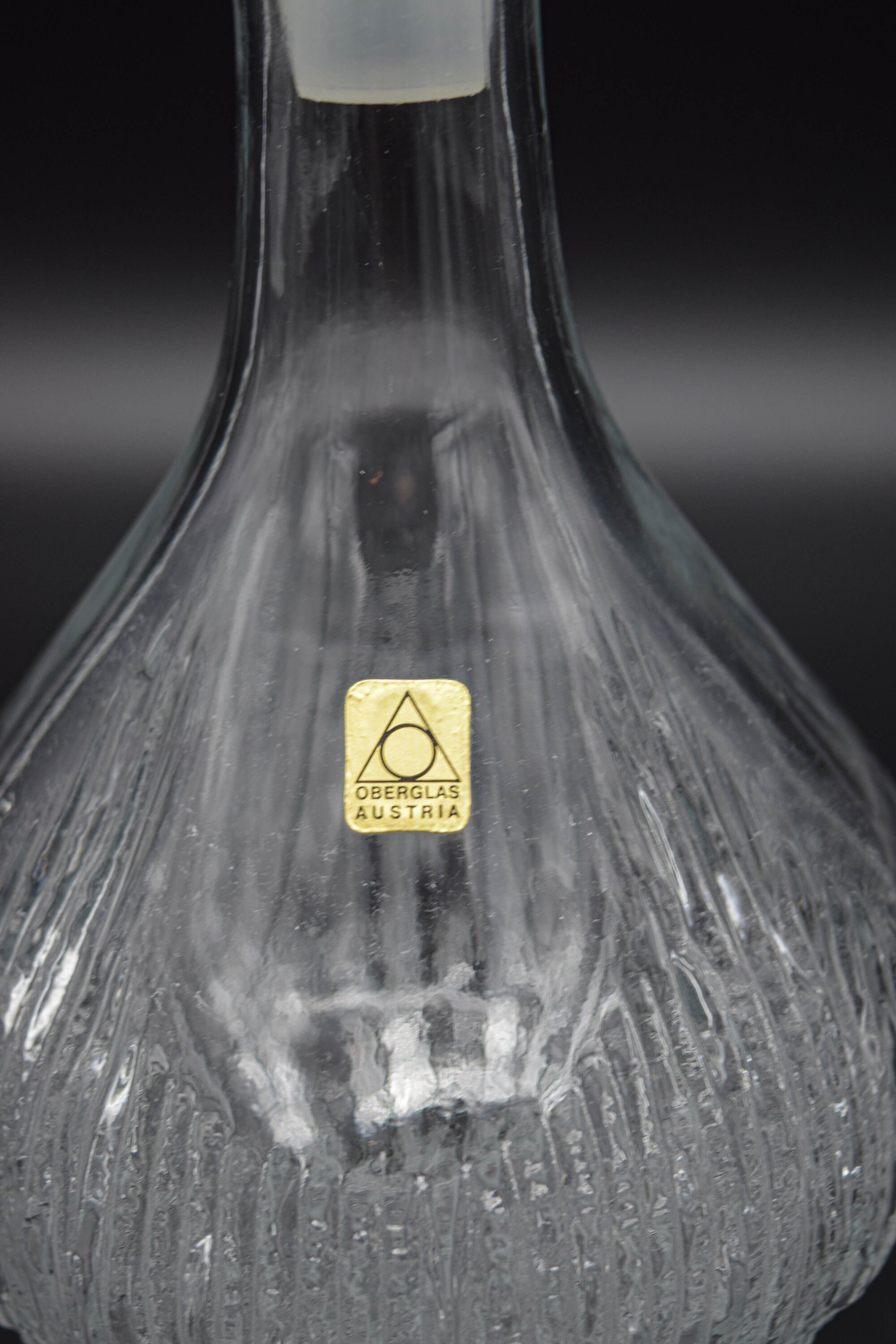 Vintage Oberglas Austria Crystal Decanter Mid Century Crystal | Etsy Canada