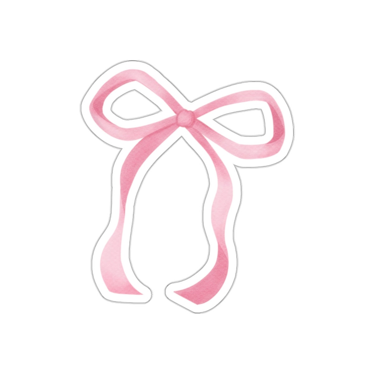 A Pink Bow Coquette Kiss-cut Stickers - Etsy