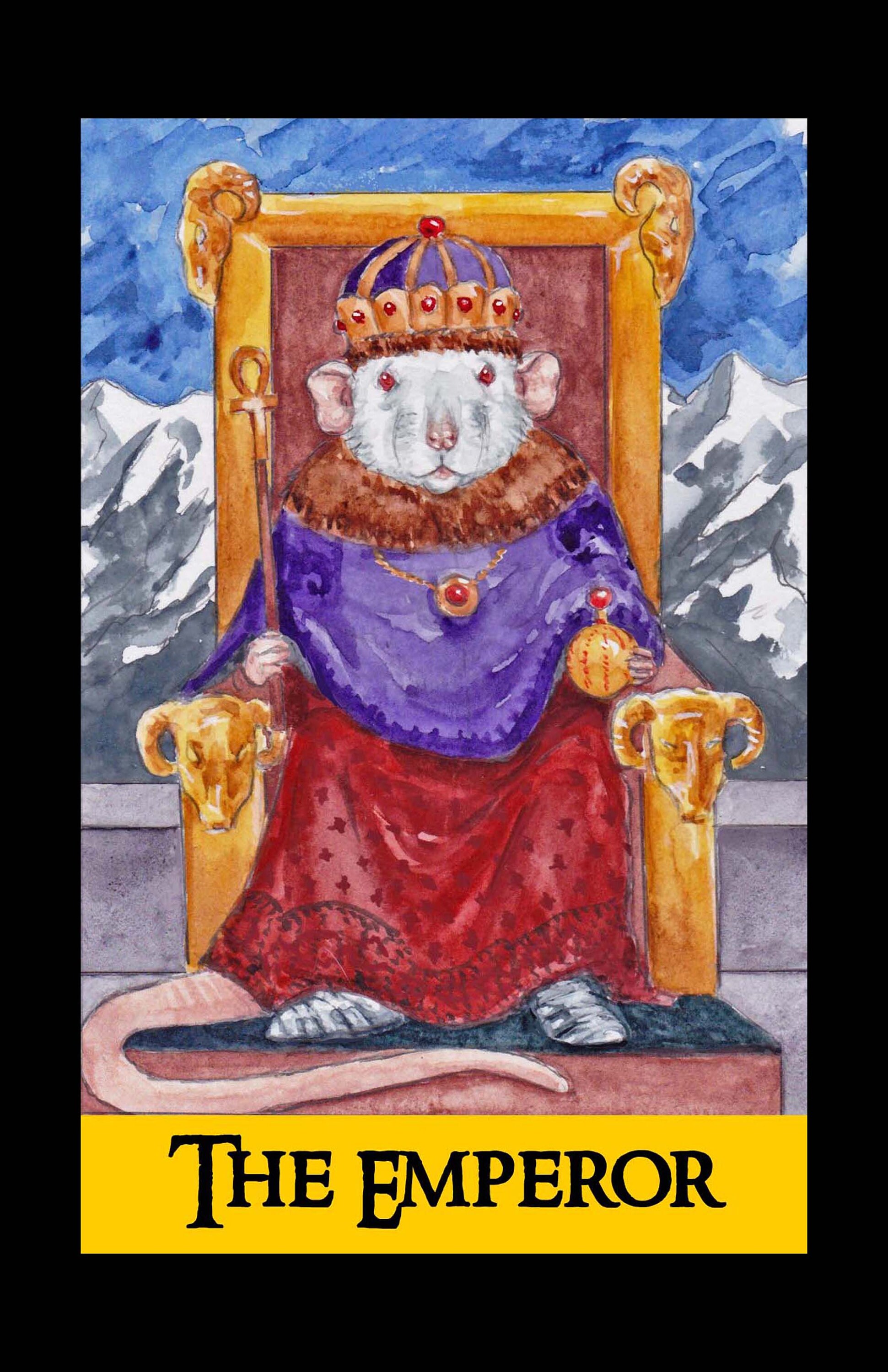 The Emperor, From the Rata Arcana by the Illustrated Rat - Etsy