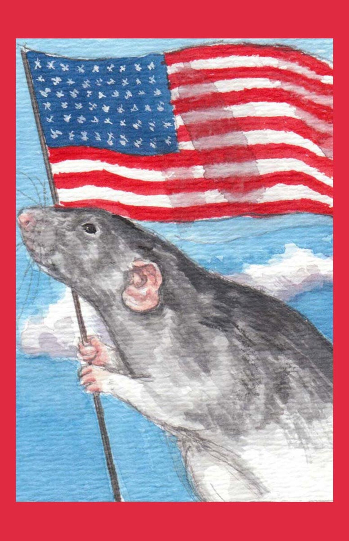 All American Rat Card - Etsy