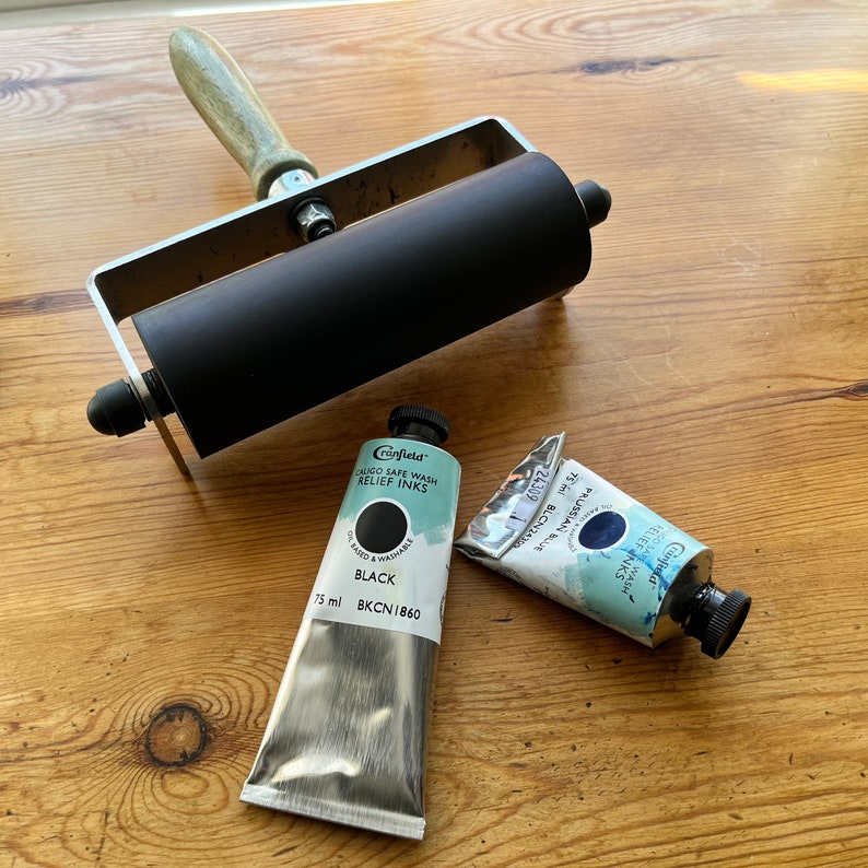 Lighthouse, Original Limited Edition, Handmade Linocut Print in Dark ...