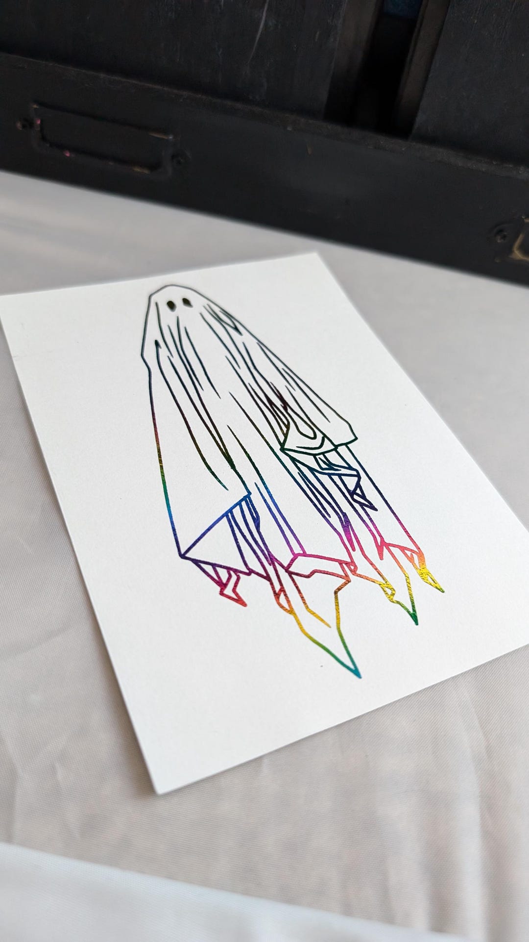 Mystery Sheet Ghost Foil Print - Etsy