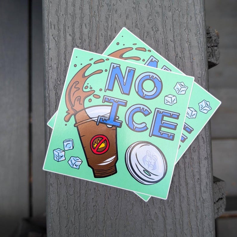 NO ICE Coffee/horchata No Kings Sticker - Etsy Canada