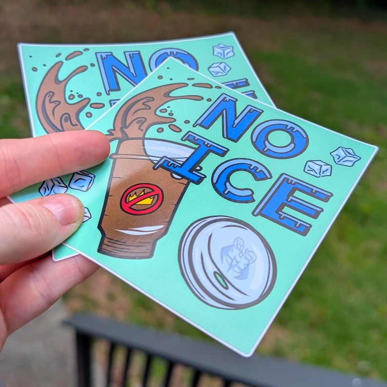 NO ICE Coffee/horchata No Kings Sticker - Etsy