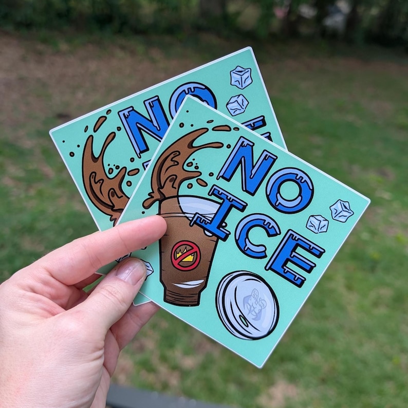 NO ICE Coffee/horchata No Kings Sticker - Etsy