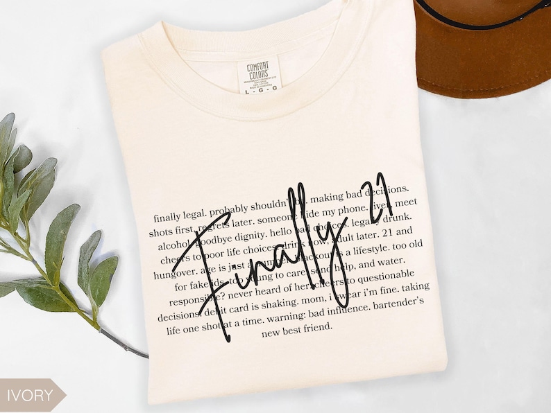 Funny 21st Birthday Party Shirt, Turning 21 Gift, Twenty One Birthday ...