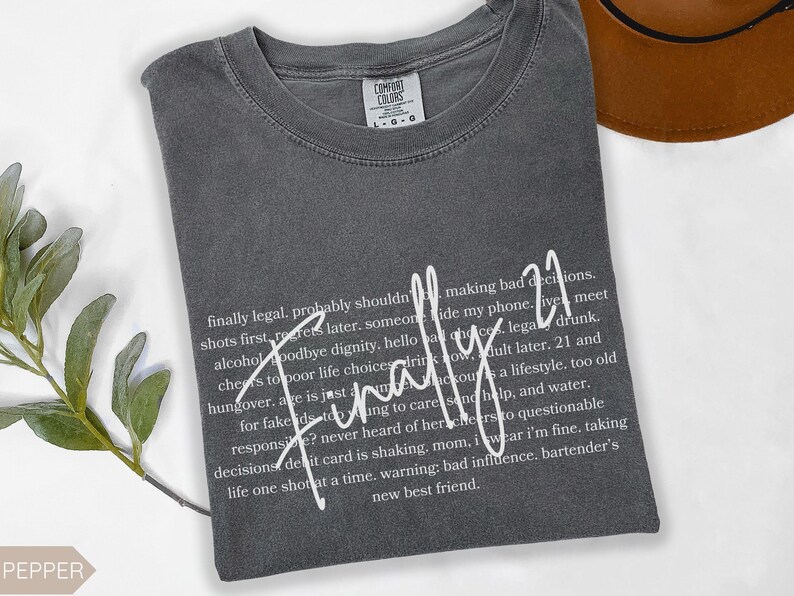 Funny 21st Birthday Party Shirt, Turning 21 Gift, Twenty One Birthday ...