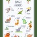 ABC With Jungle Animals - Etsy