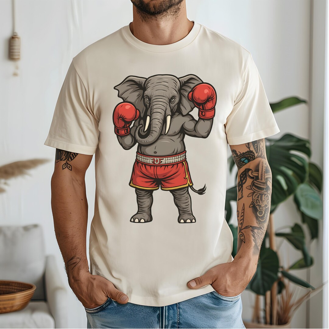 Muay Thai Elephant Shirt, Martial Arts Shirt, Kickboxing Shirt ...