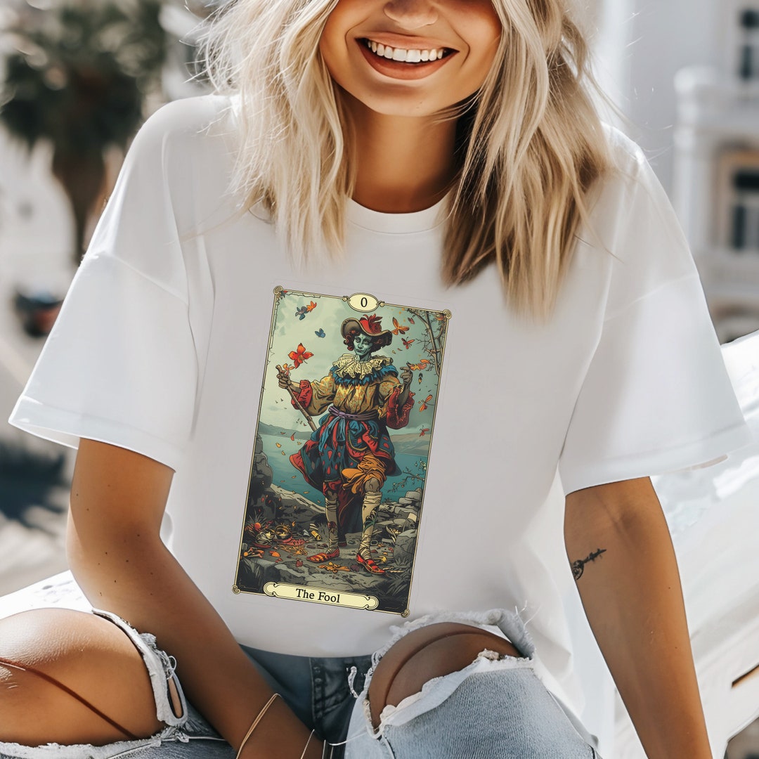 The Fool Shirt, the Fool Tarot Shirt, Tarot Shirt, Tarot Card Shirt ...