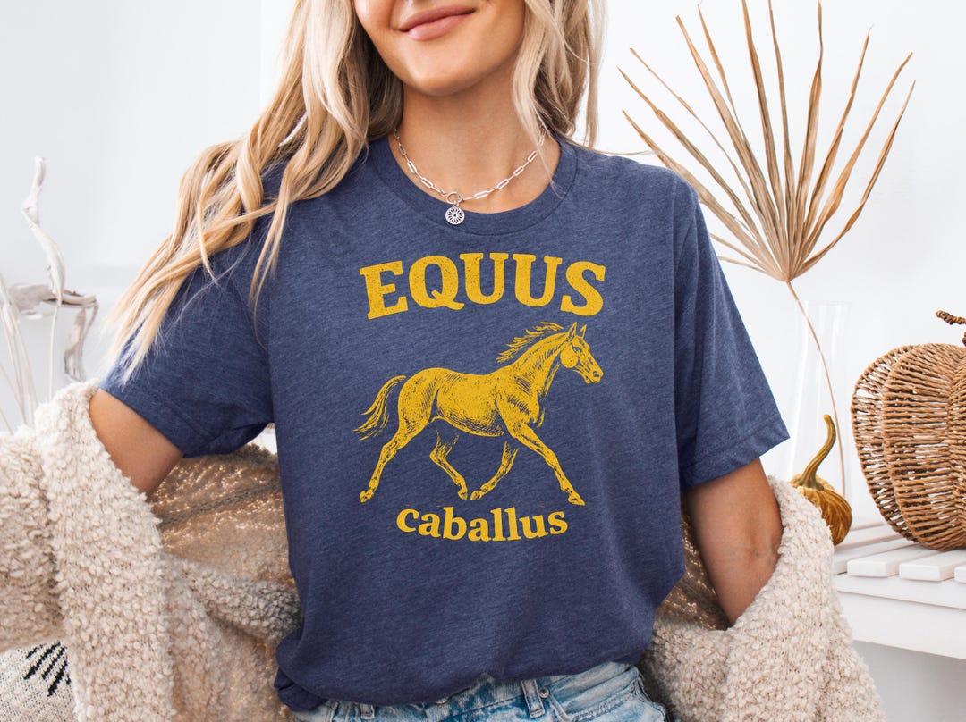 Vintage Horse Shirt, Equus Caballustee, Dark Academia Clothing ...