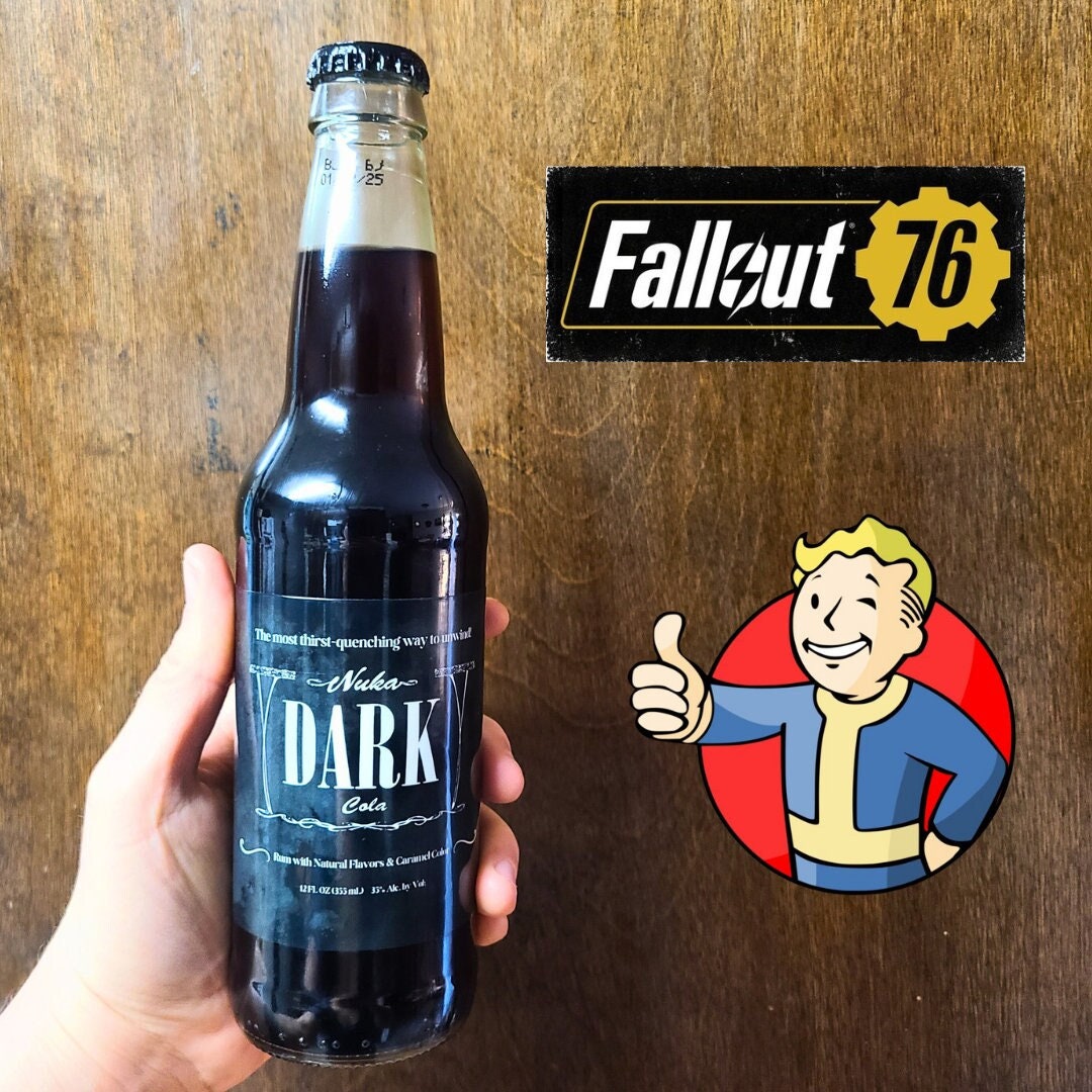 Nuka Cola Dark Fallout 76 Fallout Prop Drinkable Soda Custom Made ...