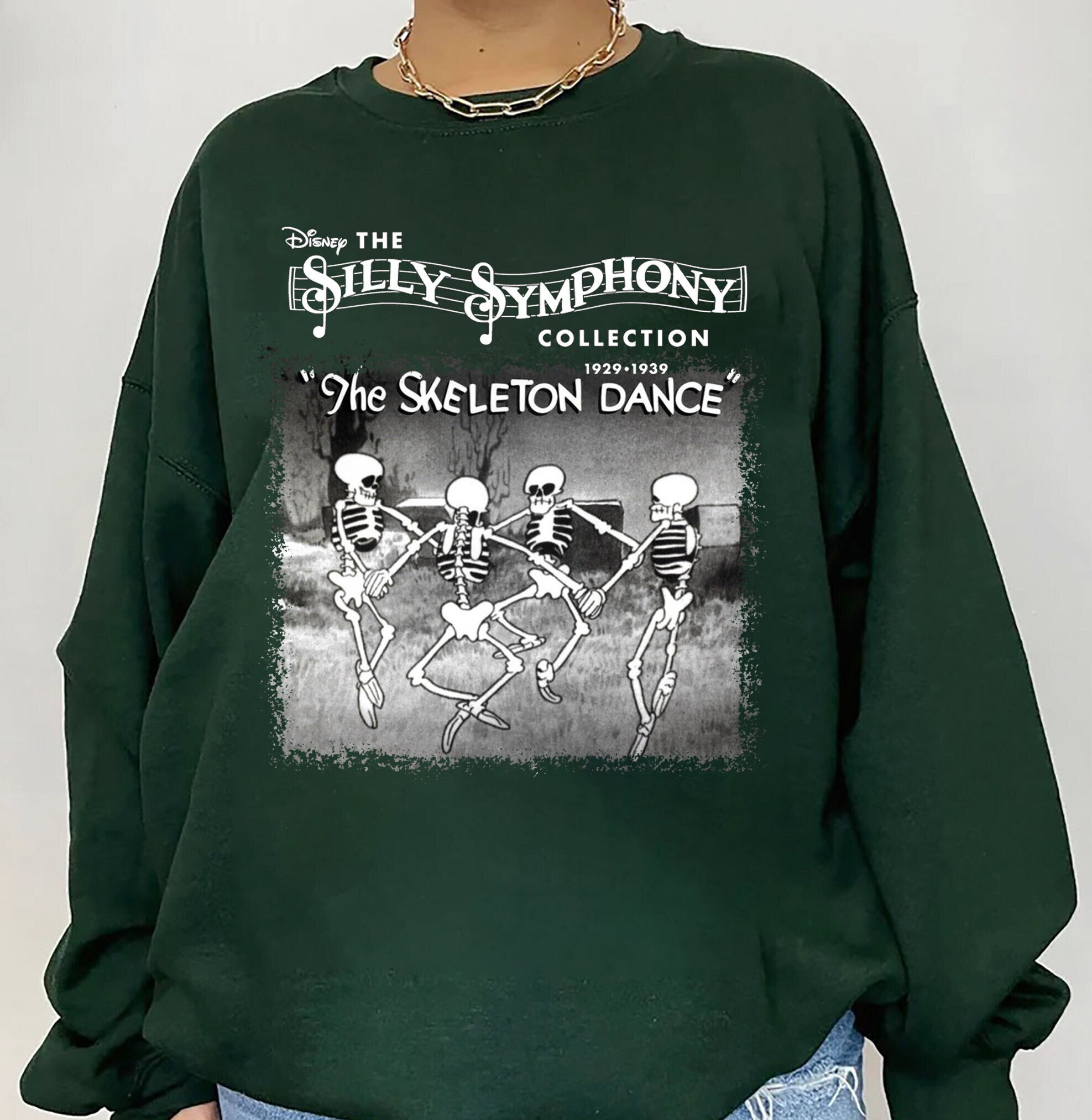 Skeleton Dance fleece pullover silly symphony XXL - munimoro.gob.pe