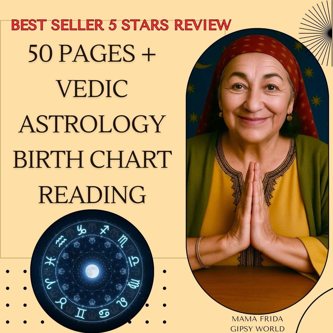 VEDIC ASTROLOGY BIRTH Chart Reading • 50+ Pages Detailed Natal Analysis ...