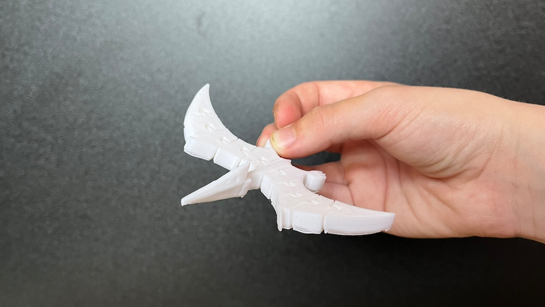 Flexible Pterodactyl 3D Printed Fidget Toy - Etsy