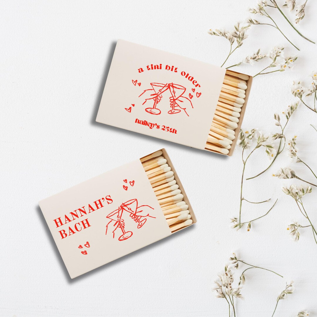 Matchbox Martini Template for Wedding Matches A Tini Bit Older Custom ...