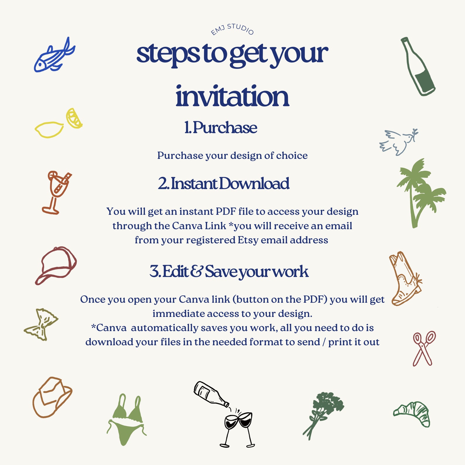 Hand Drawn Wedding Invitation Template or Menu Wine Cheese Birthday ...