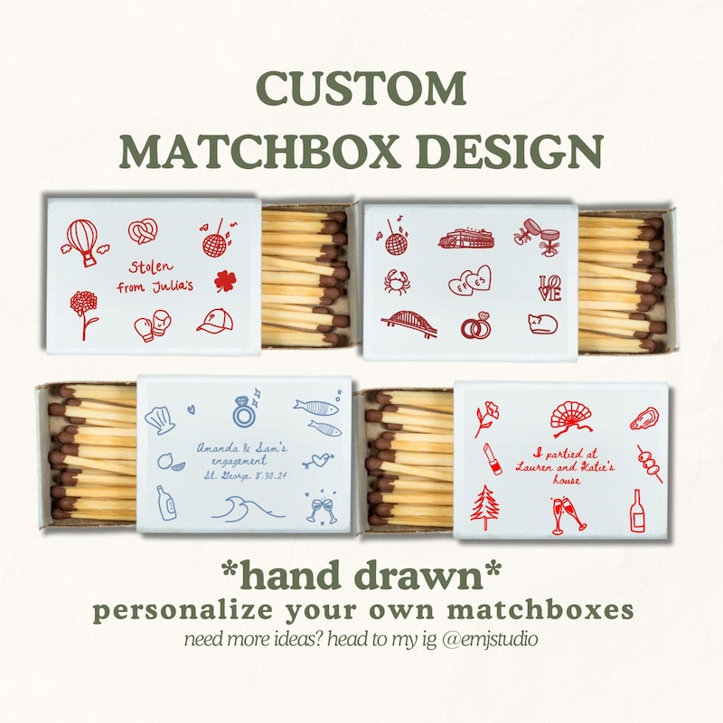 Custom Matchboxes - Etsy