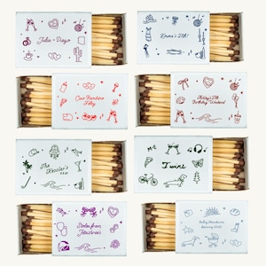 Custom Matchbox Design for Wedding Bridesmaid Gift Wedding Favor ...