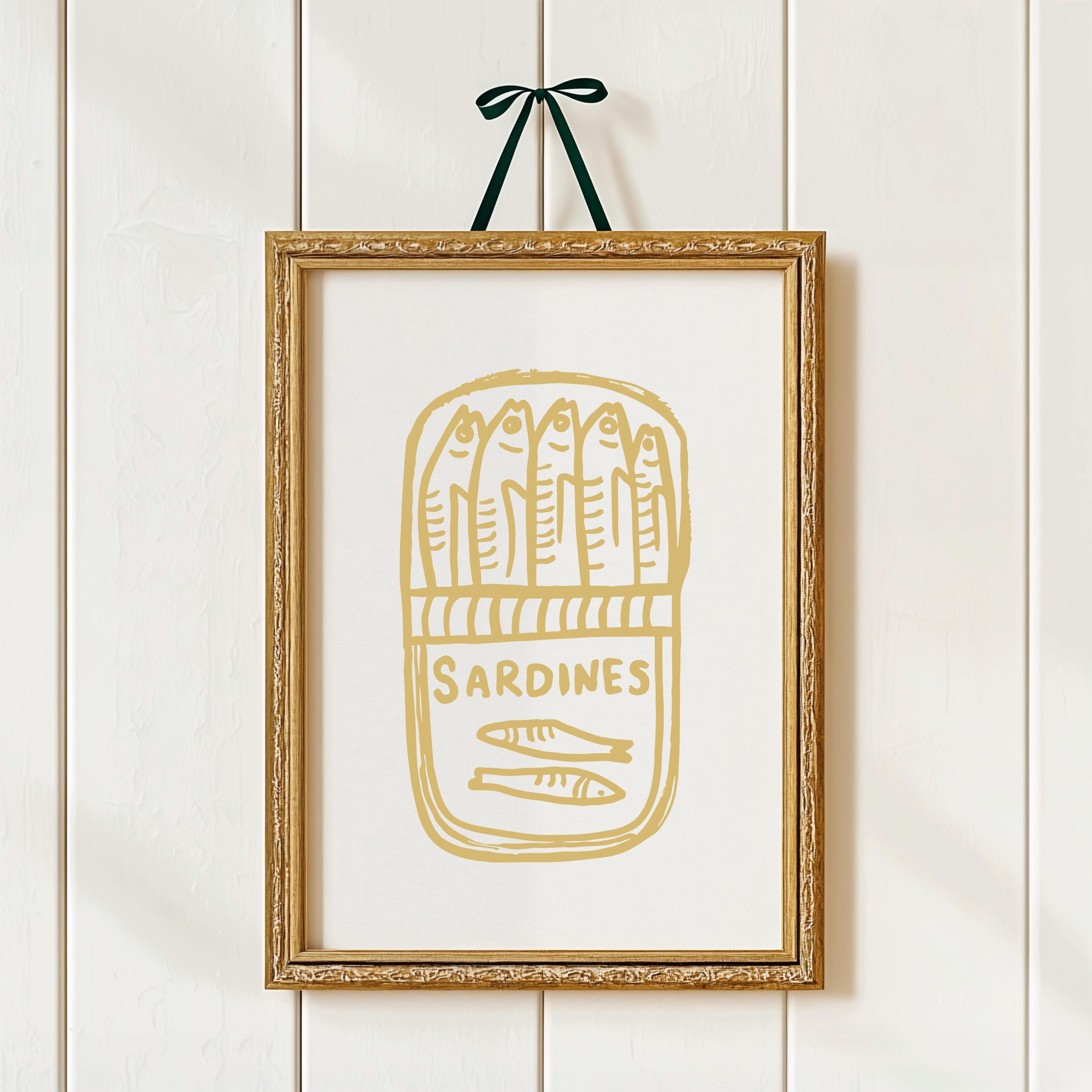Sardine Lover Fisherman Aesthetic Hand Drawn Doodle SVG PNG - Etsy