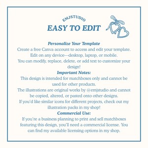 Matchbox Martini Template for Wedding Matches A Tini Bit Older Custom ...