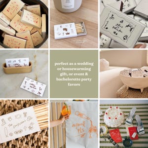 Custom Matchbox Design for Wedding Bridesmaid Gift Wedding Favor ...