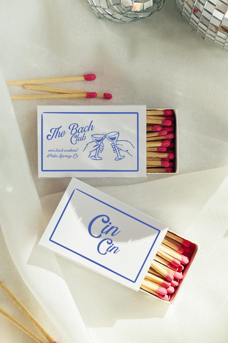 The Bach Club Matchbox Template Editable Wedding Favor Template ...