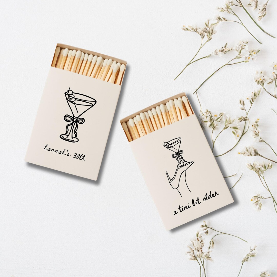 Matchbox Martini Template for Wedding Matches A Tini Bit Older Custom ...