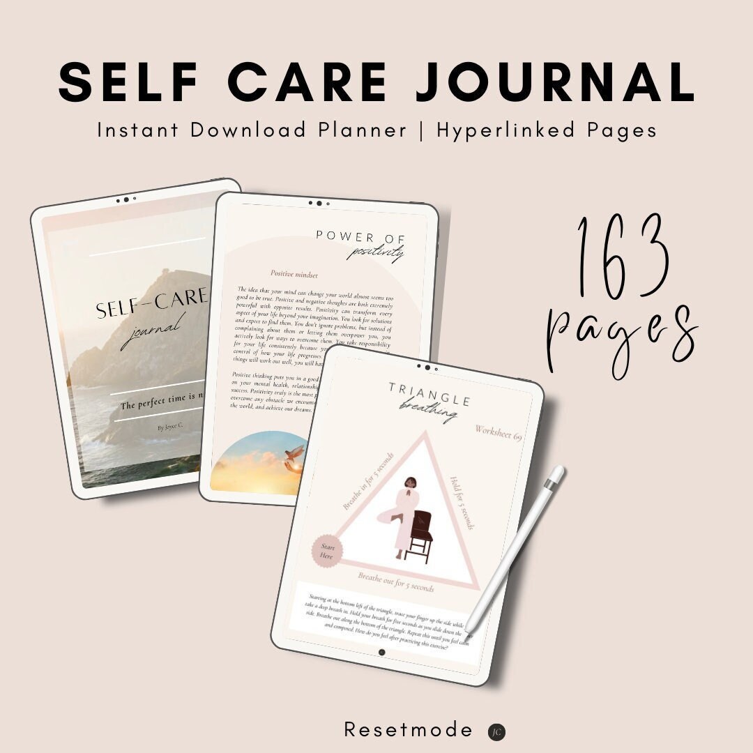 Self Care Journal, ADHD, Self Care Workbook, Self Love, Burnout, Stress ...