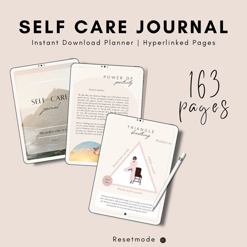 Self Care Journal, ADHD, Self Care Workbook, Self Love, Burnout, Stress ...