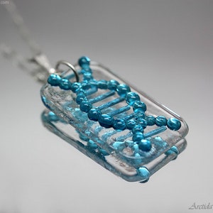 DNA Necklace for Women Molecular Biology Gift for Her Medical Science ...